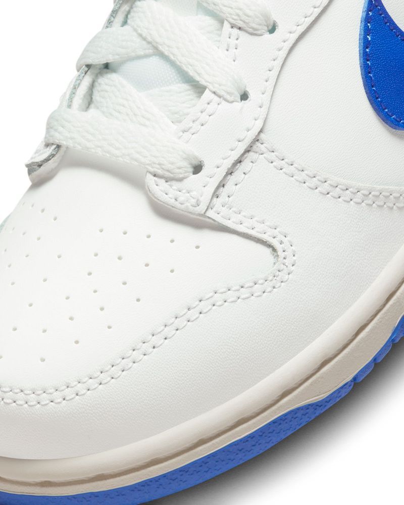 Nike Dunk Low Kinderschuhe Weiß & Royalblau | EKINSPORT