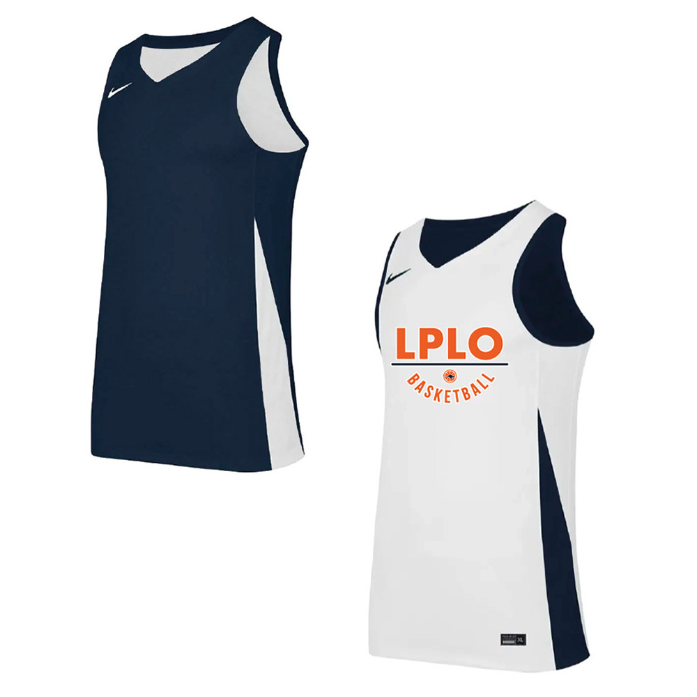 Maillot de basketball Nike Reversible Bleu Marine pour Homme - LPLO ...
