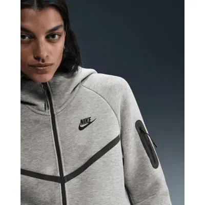 Nike Tech Fleece Zipper Hoodie Grau fur Frauen EKINSPORT